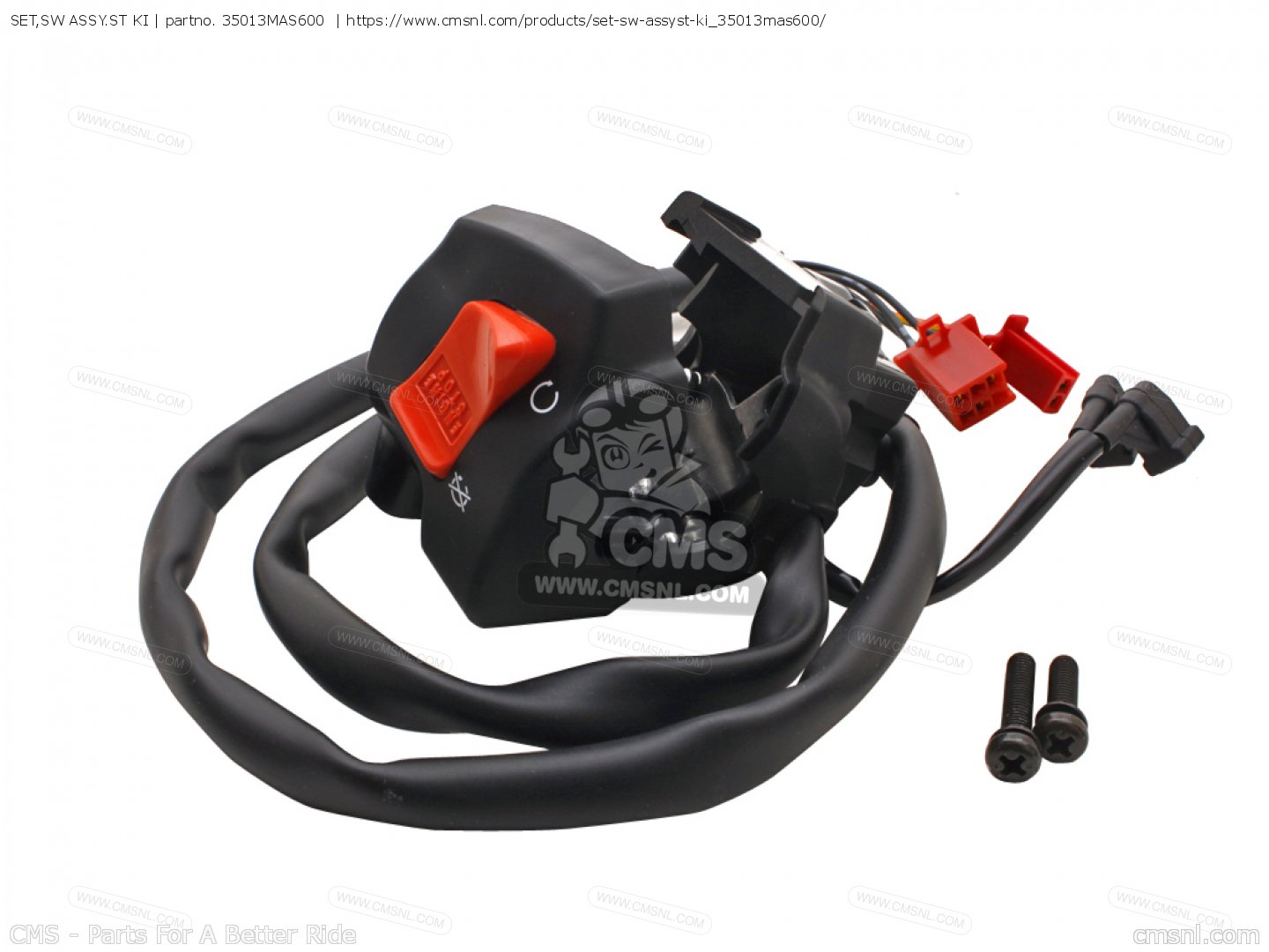 35013MAS600: Set,sw Assy.st Ki Honda - buy the 35013-MAS-600 at CMSNL