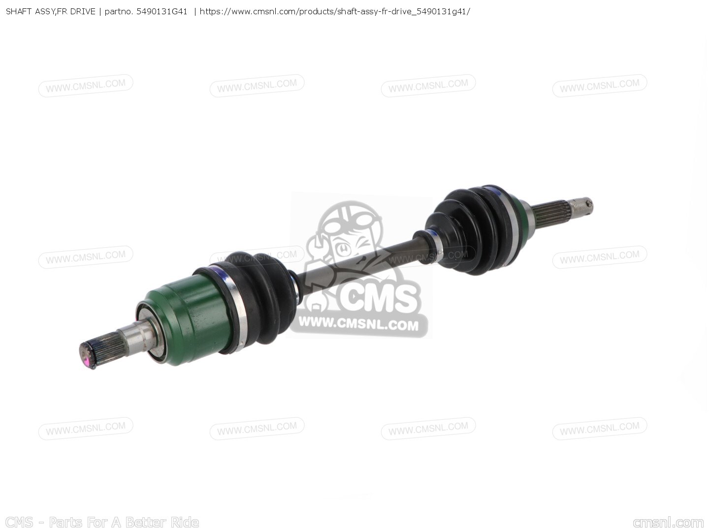 5490131G41: SHAFT ASSY,FR DRIVE Suzuki - buy the 54901-31G41 at CMSNL
