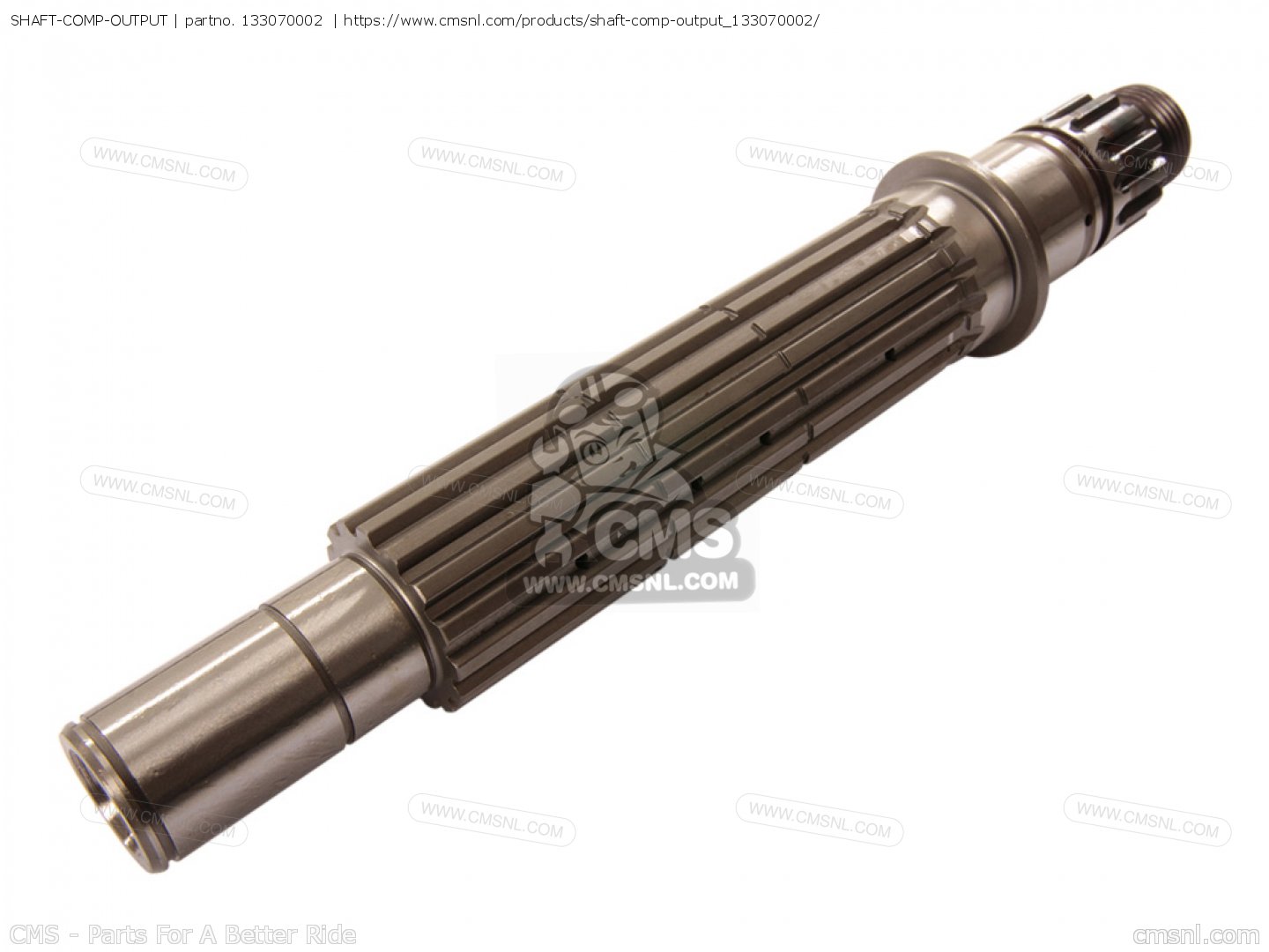 133070002: Shaft-comp-output Kawasaki - buy the 13307-0002 at CMSNL