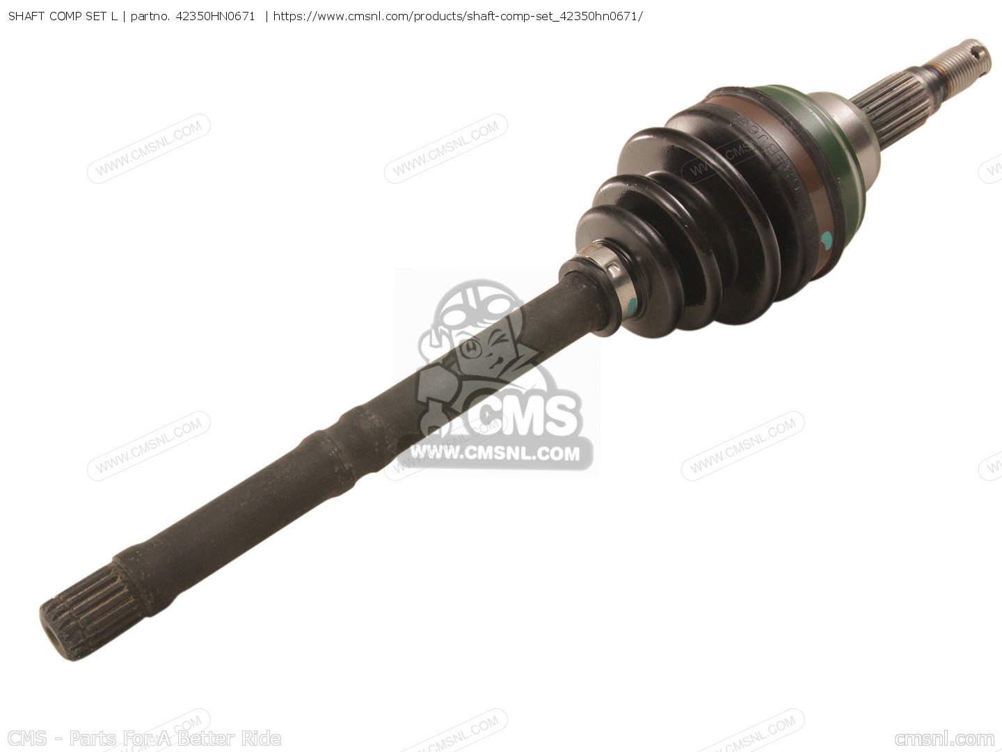 42350HN0671: Shaft Comp Set L Honda - buy the 42350-HN0-671 at CMSNL