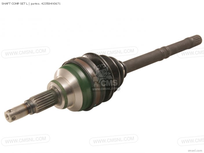42350HN0671: Shaft Comp Set L Honda - buy the 42350-HN0-671 at CMSNL