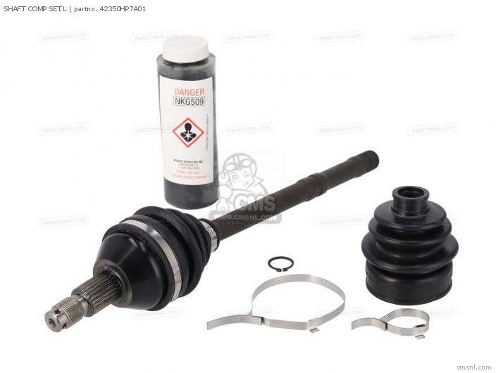 42350HP7A01: SHAFT COMP SET,L Honda - buy the 42350-HP7-A01 at CMSNL