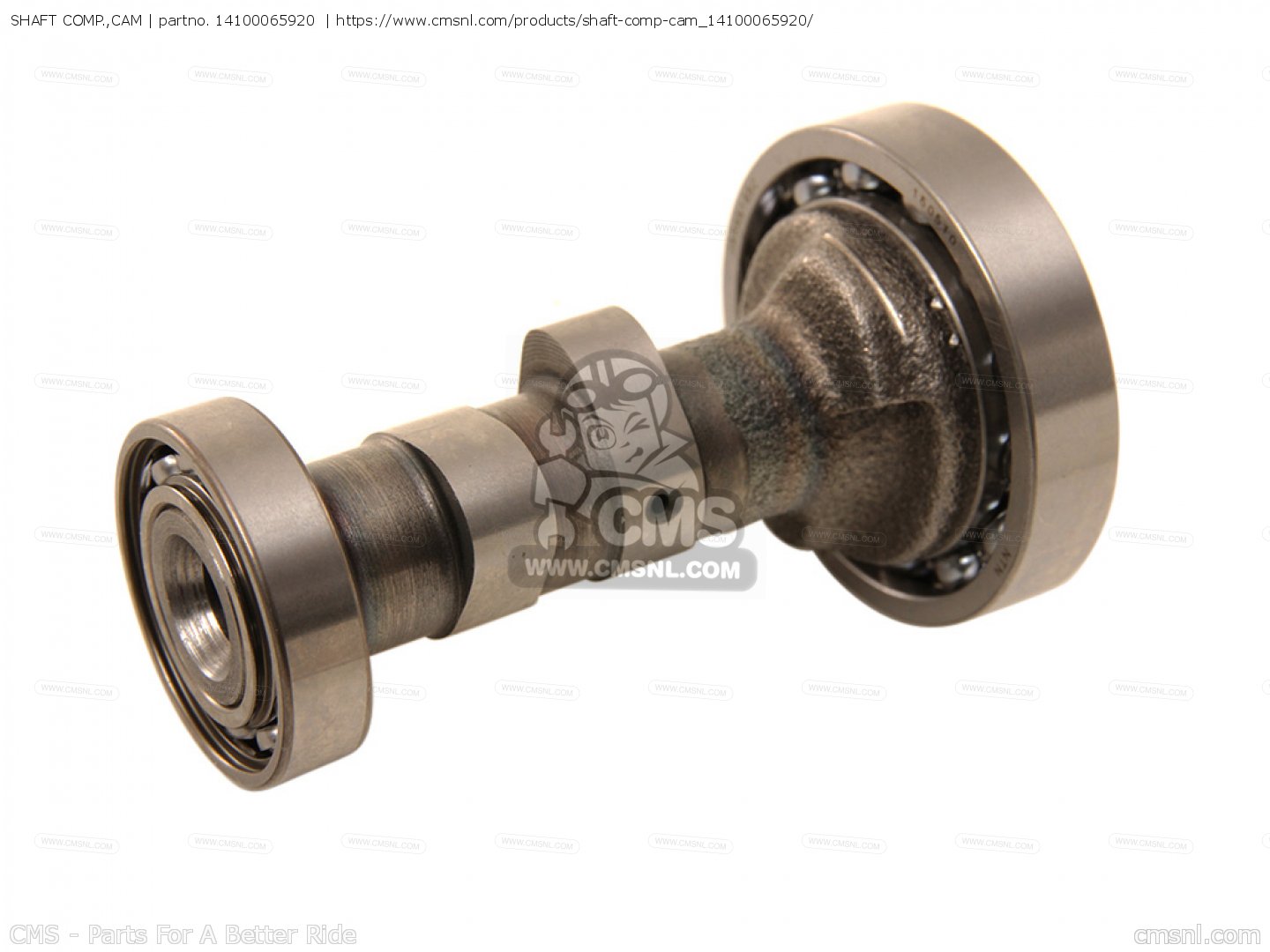14100065920: SHAFT COMP.,CAM Honda - buy the 14100-065-920 at CMSNL