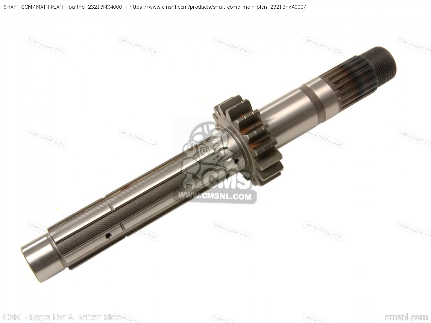 SHAFT COMP,MAIN PLAN for RS125R 2000 HRC - order at CMSNL