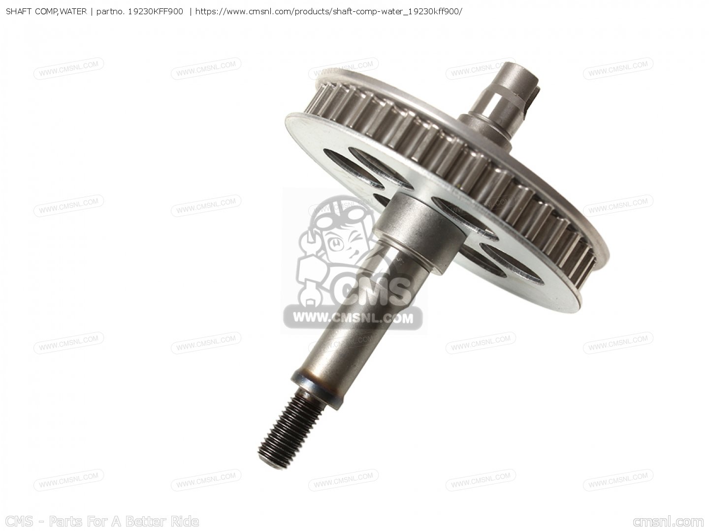 19230KFF900: Shaft Comp,water Honda - buy the 19230-KFF-900 at CMSNL