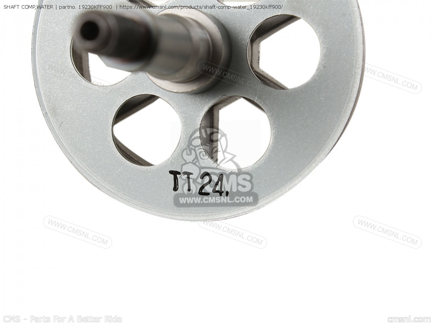 19230KFF900: Shaft Comp,water Honda - buy the 19230-KFF-900 at CMSNL