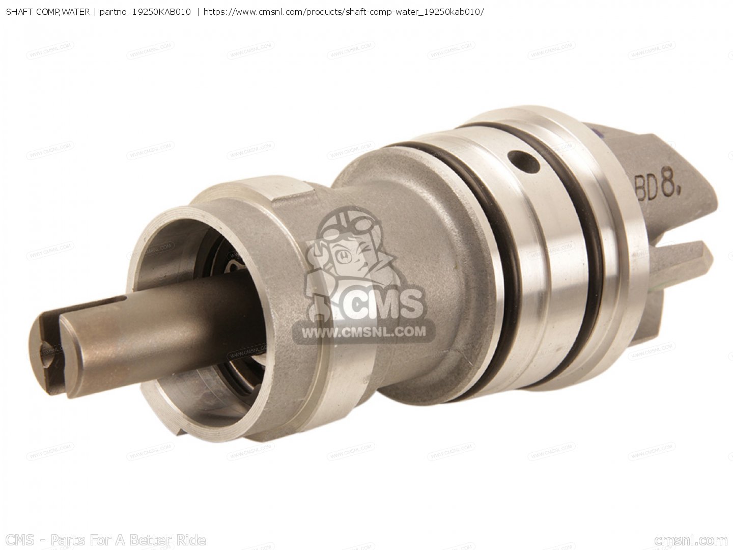 19250KAB010: SHAFT COMP,WATER Honda - buy the 19250-KAB-010 at CMSNL