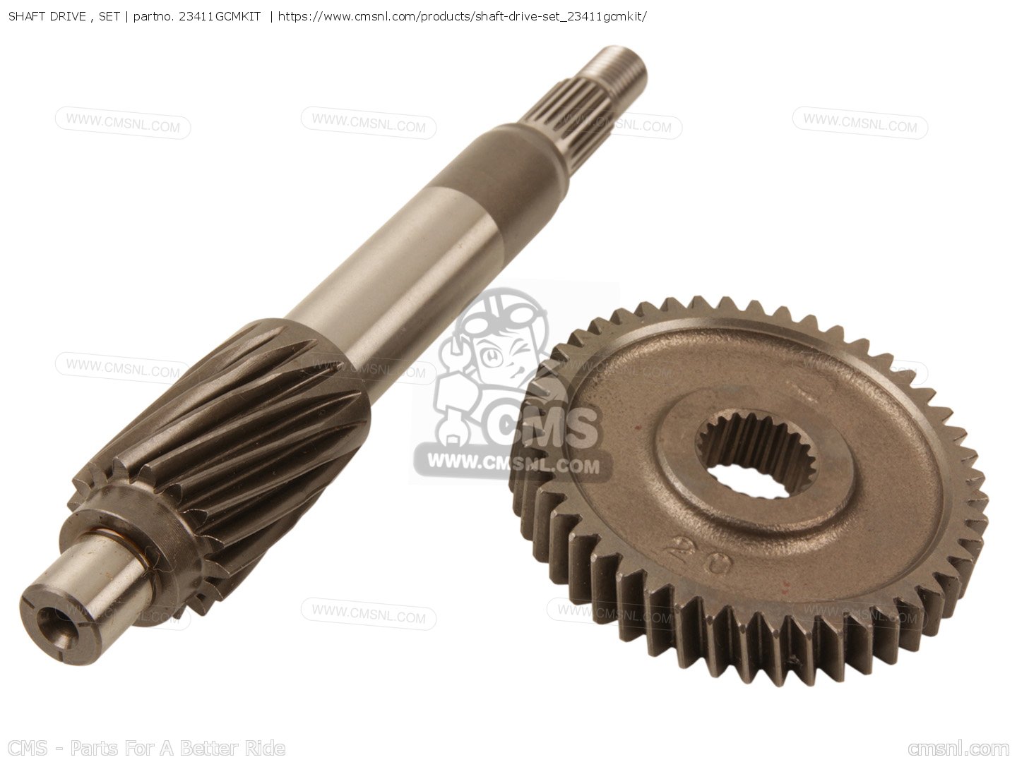 23411GCMKIT: SHAFT DRIVE , SET Honda - buy the 23411-GCM-KIT at CMSNL