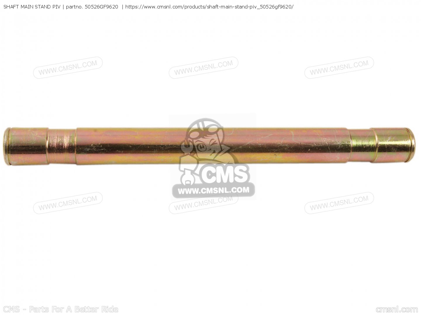 50526GF9620: Shaft Main Stand Piv Honda - buy the 50526-GF9-620 at CMSNL