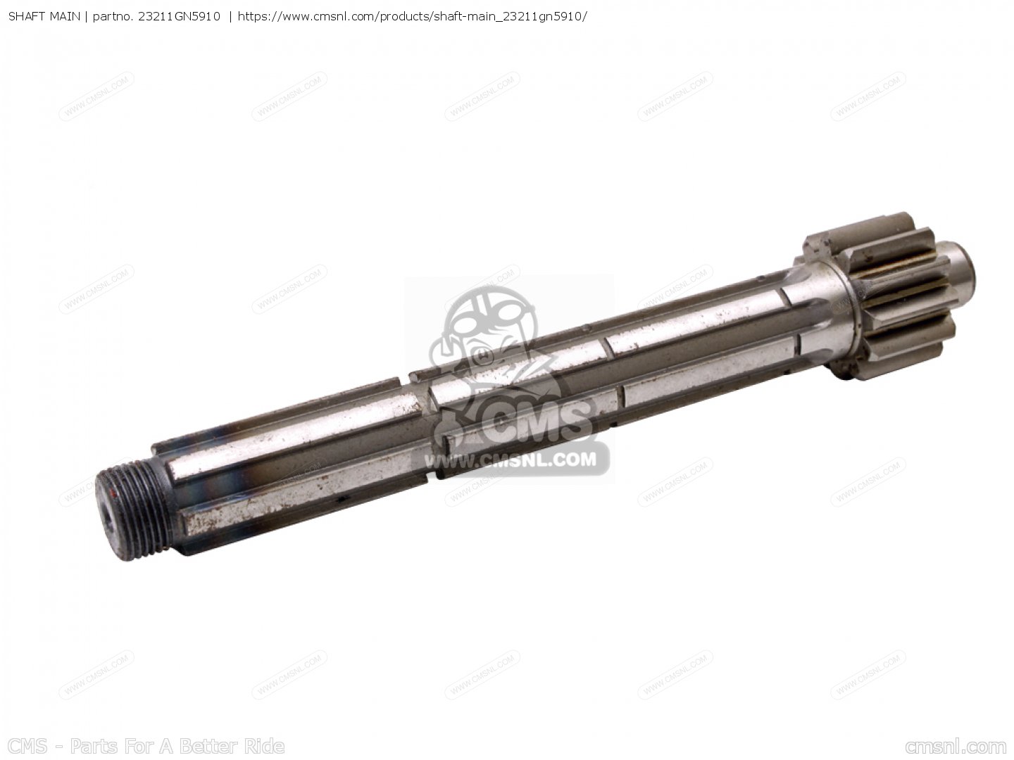 23211GN5910: SHAFT MAIN Honda - buy the 23211-GN5-910 at CMSNL