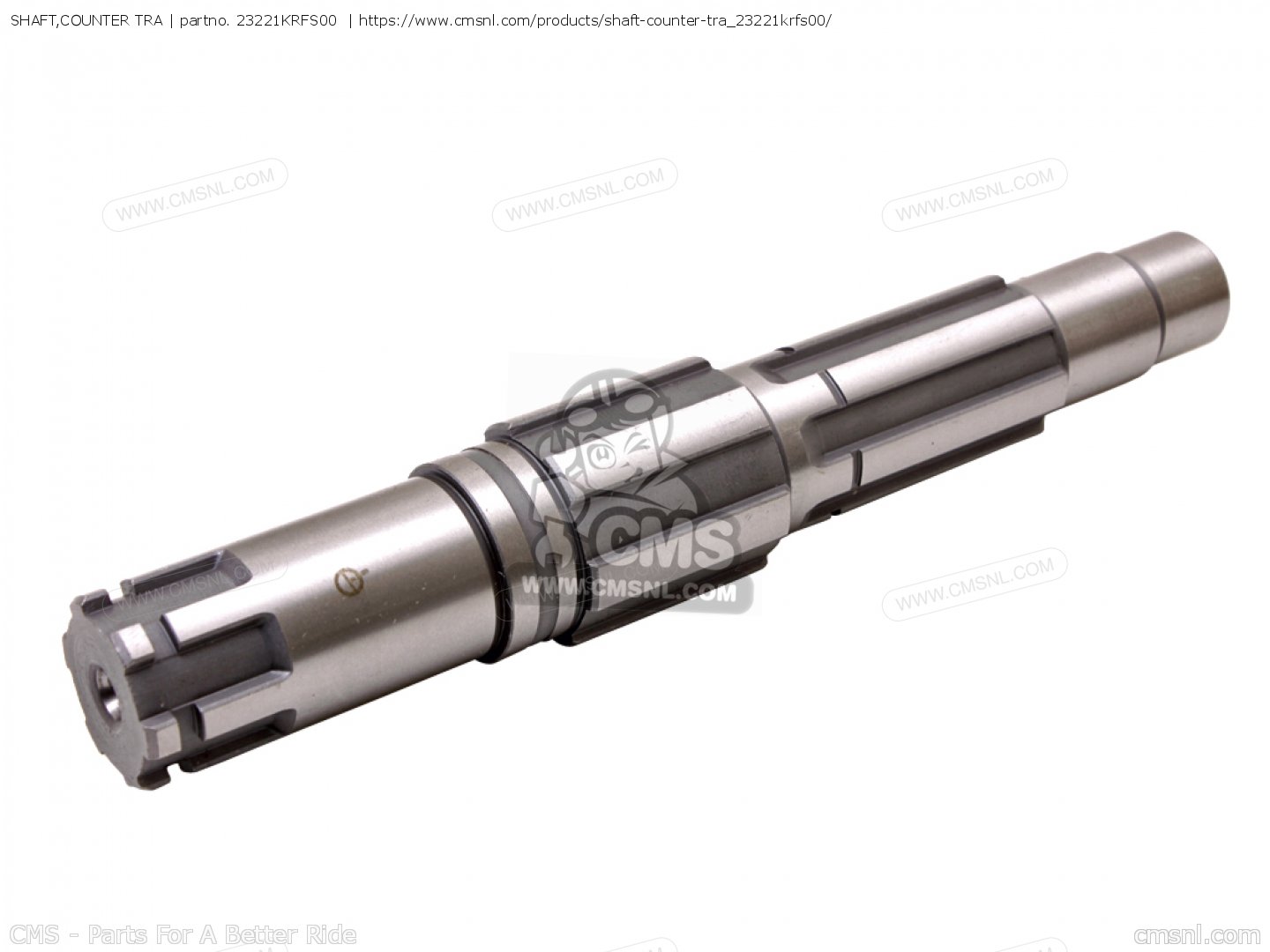 23221KRFS00: SHAFT,COUNTER TRA Honda - buy the 23221-KRF-S00 at CMSNL