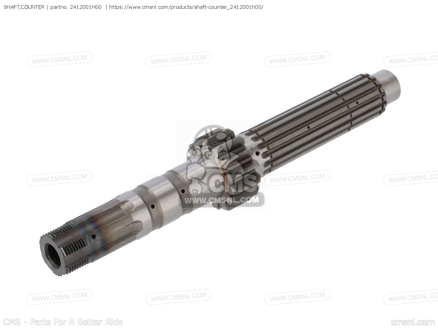2412001H00: SHAFT,COUNTER Suzuki - buy the 24120-01H00 at CMSNL