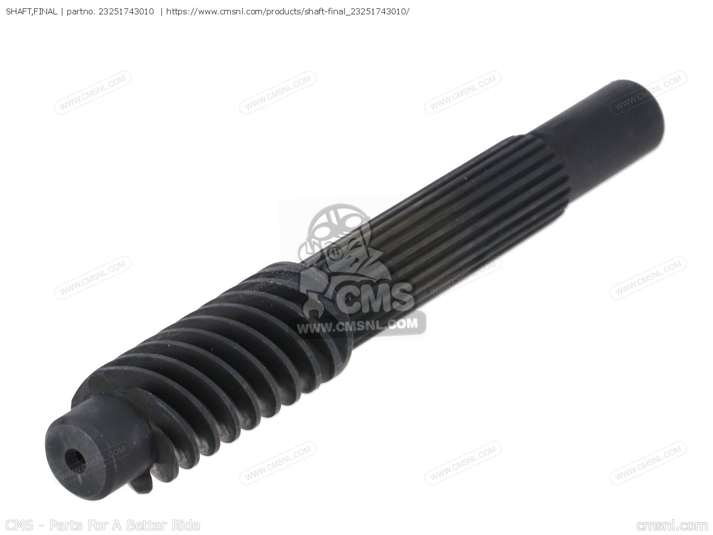 23251743010: SHAFT,FINAL Honda - buy the 23251-743-010 at CMSNL
