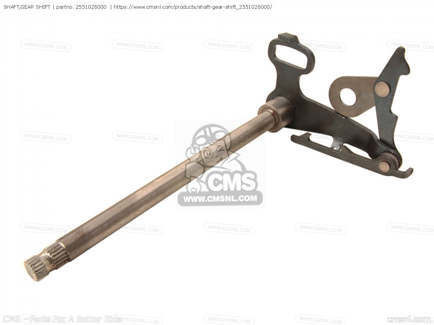 2551026000: SHAFT,GEAR SHIFT Suzuki - buy the 25510-26000 at CMSNL