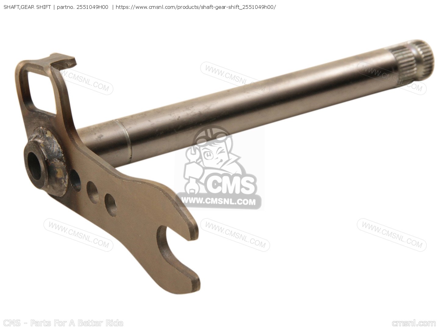 2551049H00: SHAFT,GEAR SHIFT Suzuki - buy the 25510-49H00 at CMSNL