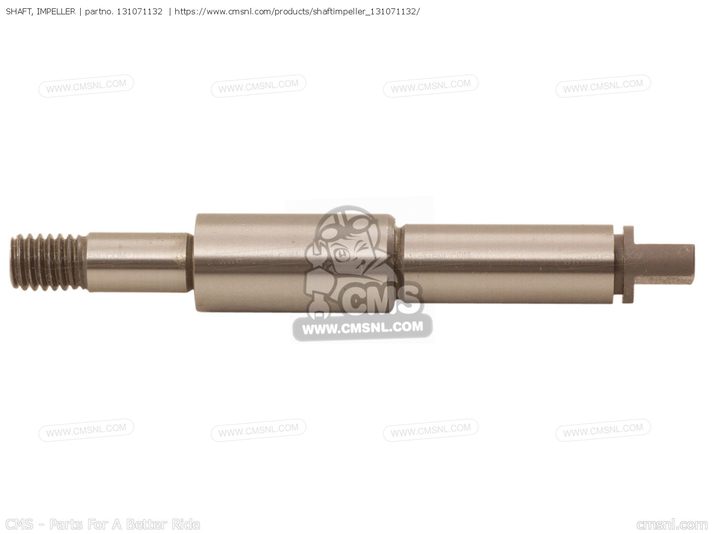 131071132: Shaft, Impeller Kawasaki - buy the 13107-1132 at CMSNL