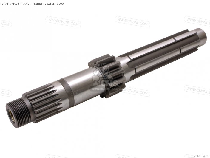 23210KF0000: SHAFT,MAIN TRANS. Honda - buy the 23210-KF0-000 at CMSNL