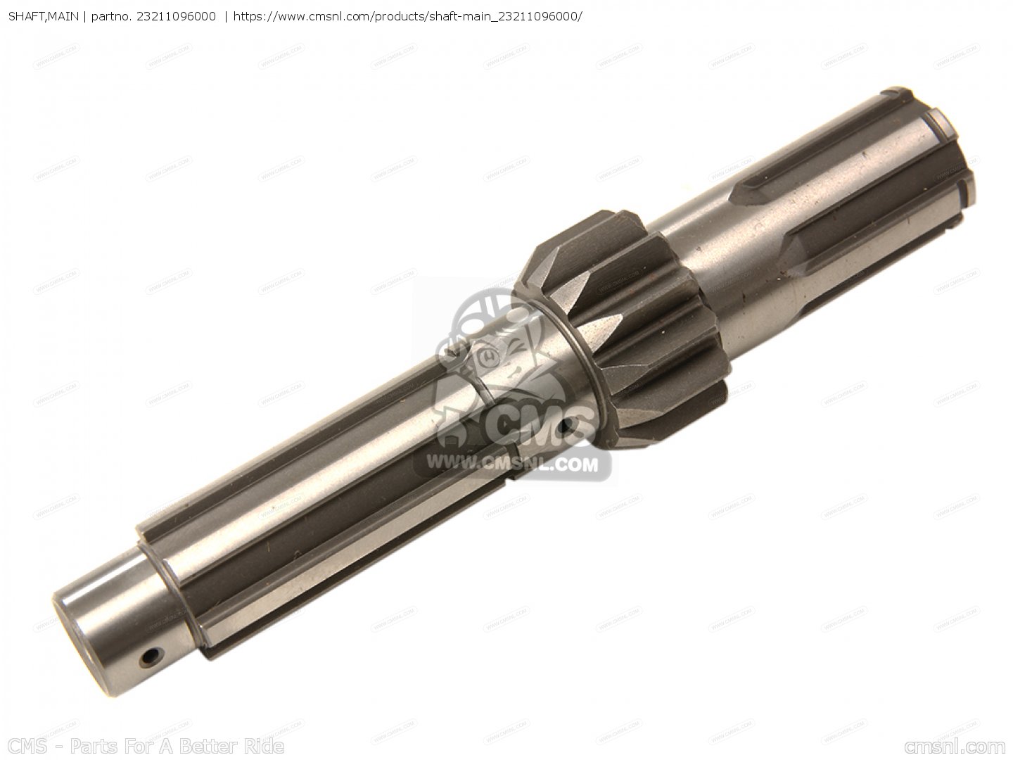 23211096000: SHAFT,MAIN Honda - buy the 23211-096-000 at CMSNL