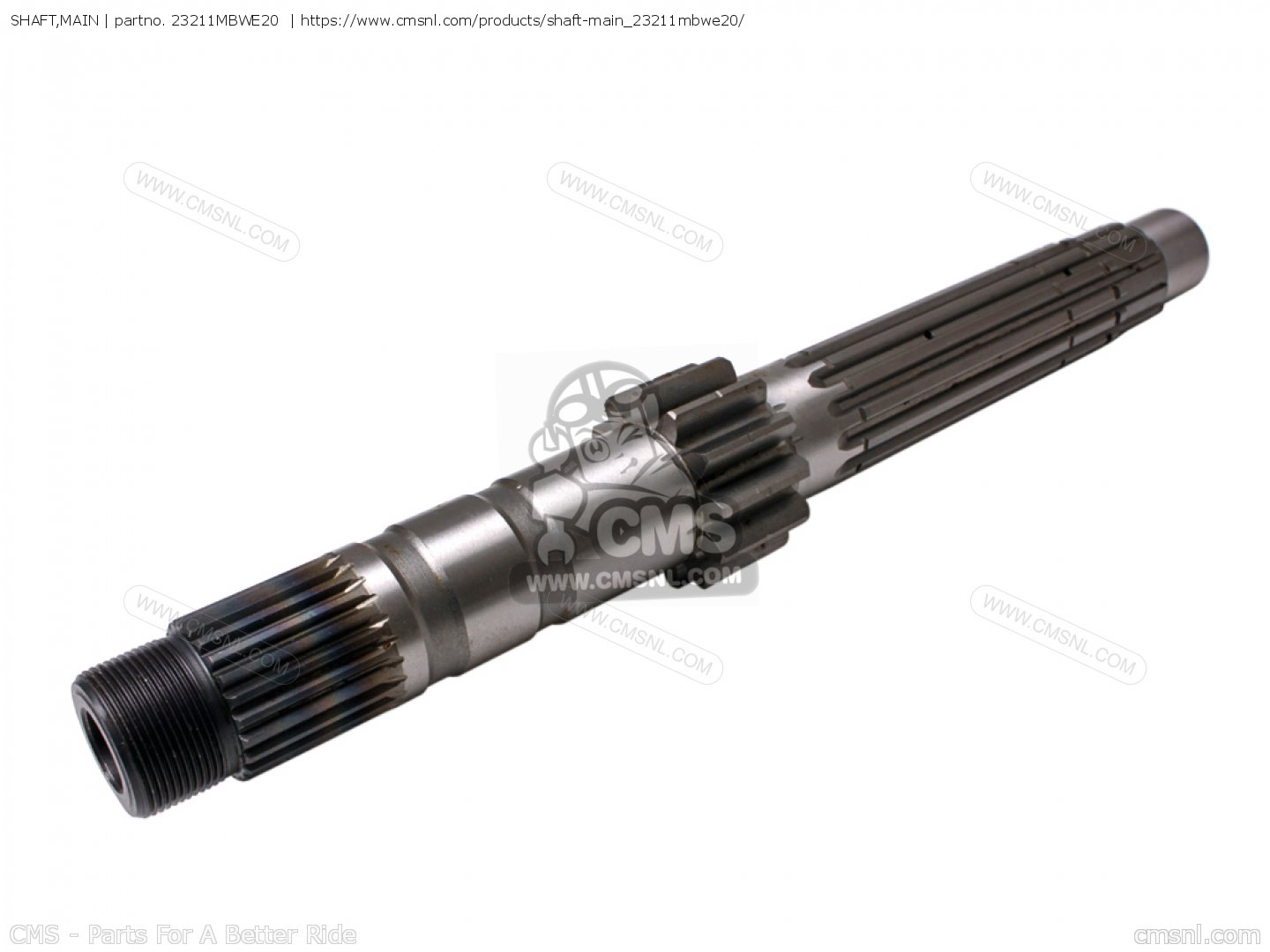 23211MBWE20: SHAFT,MAIN Honda - buy the 23211-MBW-E20 at CMSNL