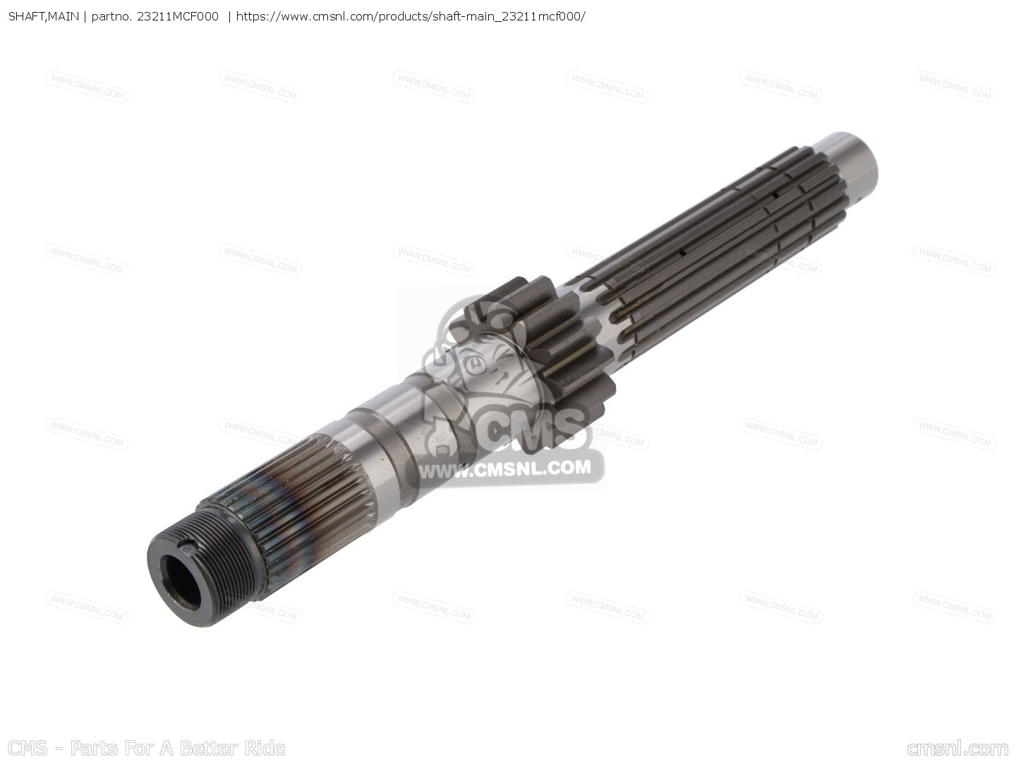 23211MCF000: Shaft,main Honda - buy the 23211-MCF-000 at CMSNL