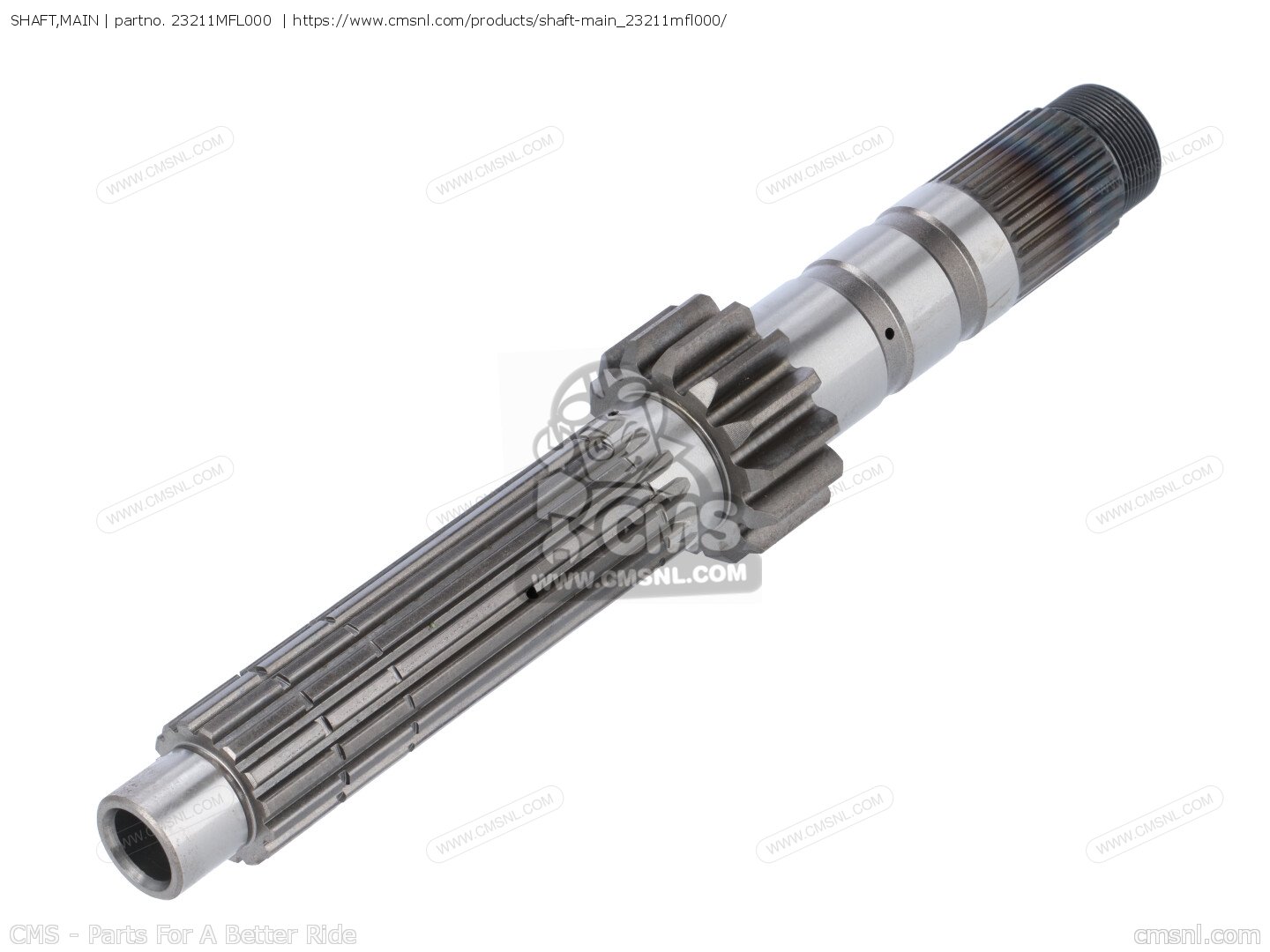 23211MFL000: SHAFT,MAIN Honda - buy the 23211-MFL-000 at CMSNL