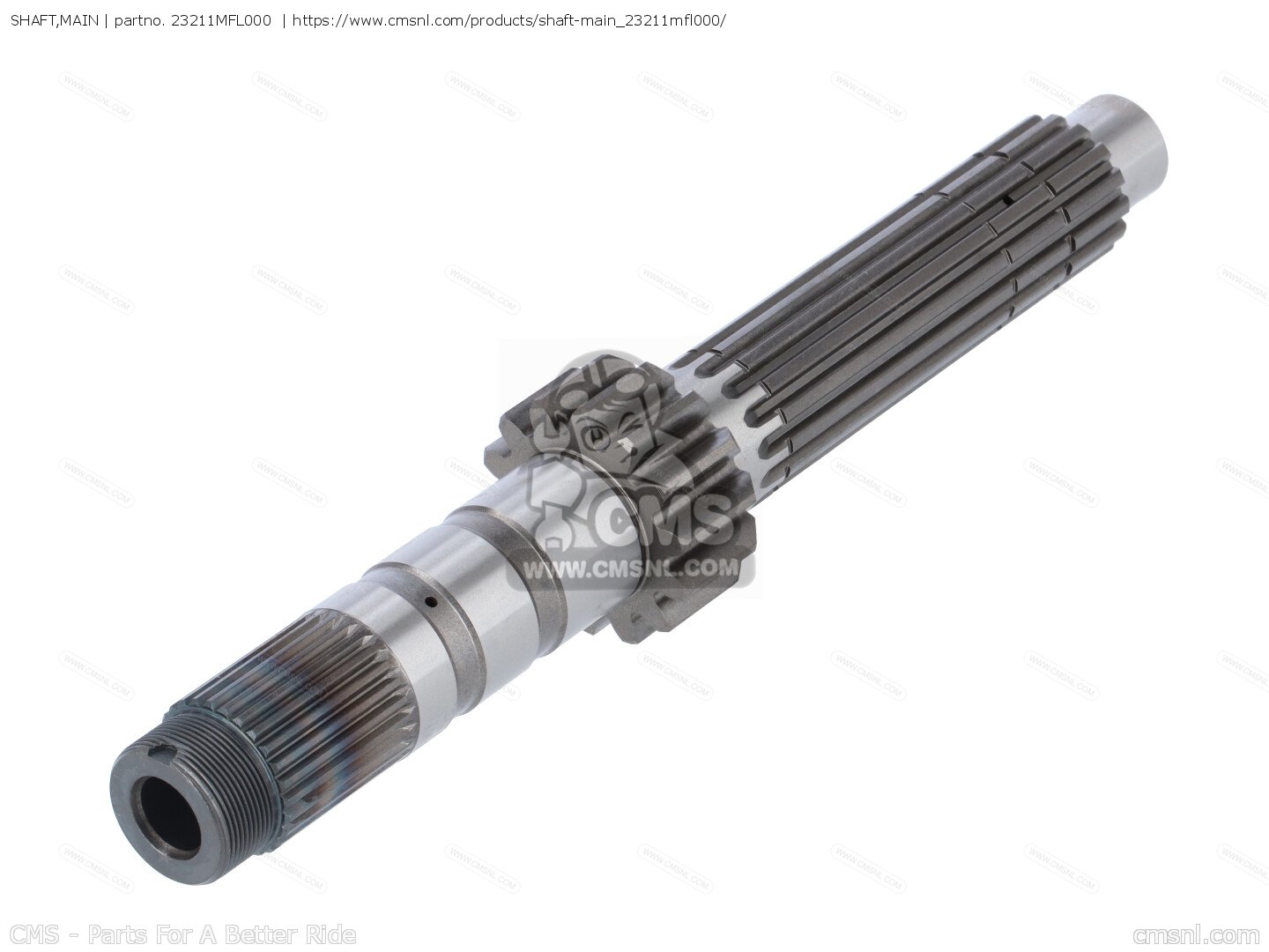 23211MFL000: SHAFT,MAIN Honda - buy the 23211-MFL-000 at CMSNL