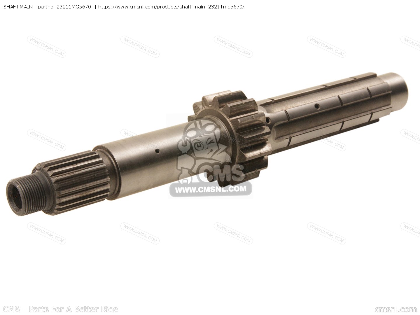 23211MG5670: SHAFT,MAIN Honda - buy the 23211-MG5-670 at CMSNL