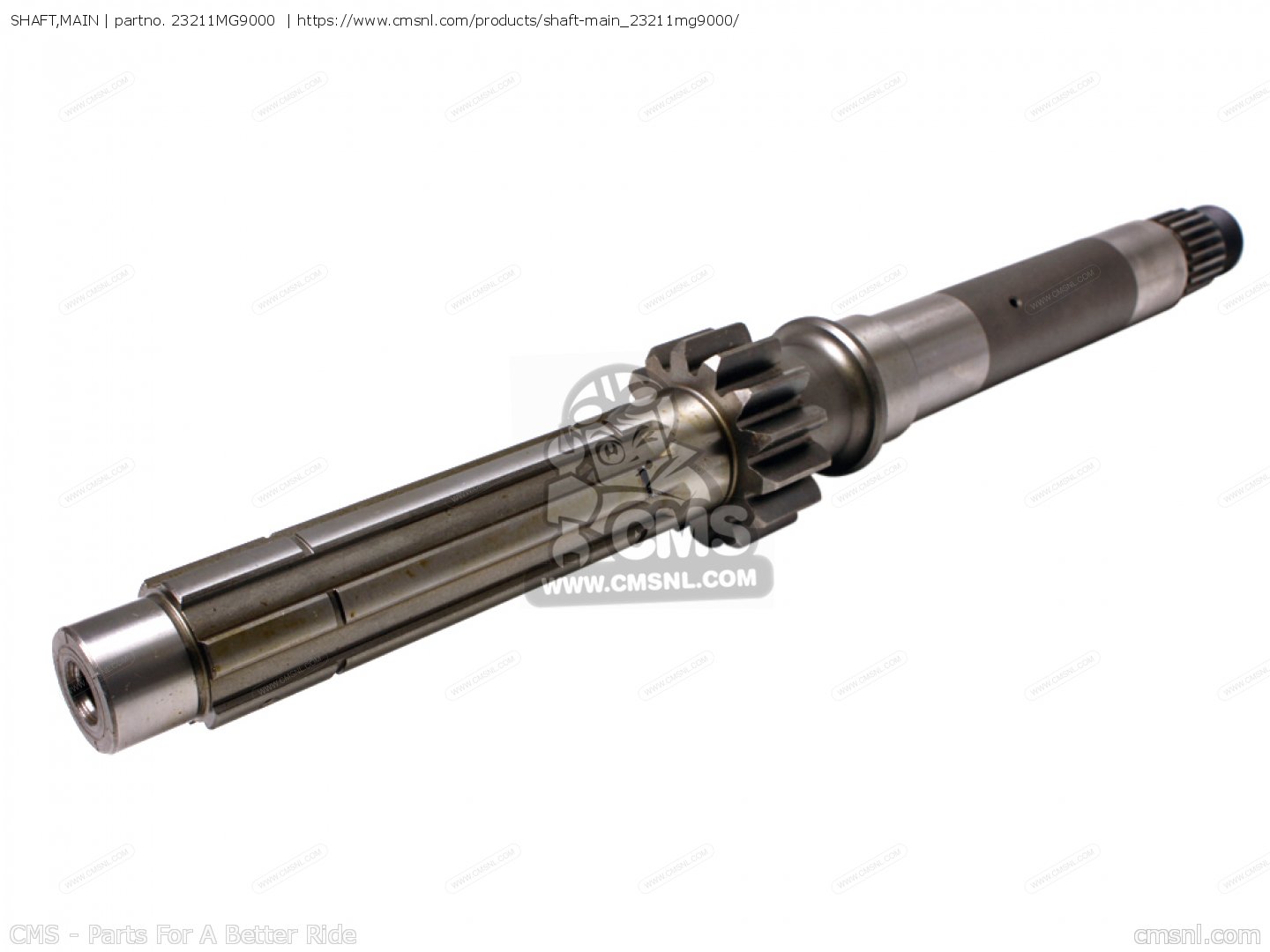 23211MG9000: SHAFT,MAIN Honda - buy the 23211-MG9-000 at CMSNL