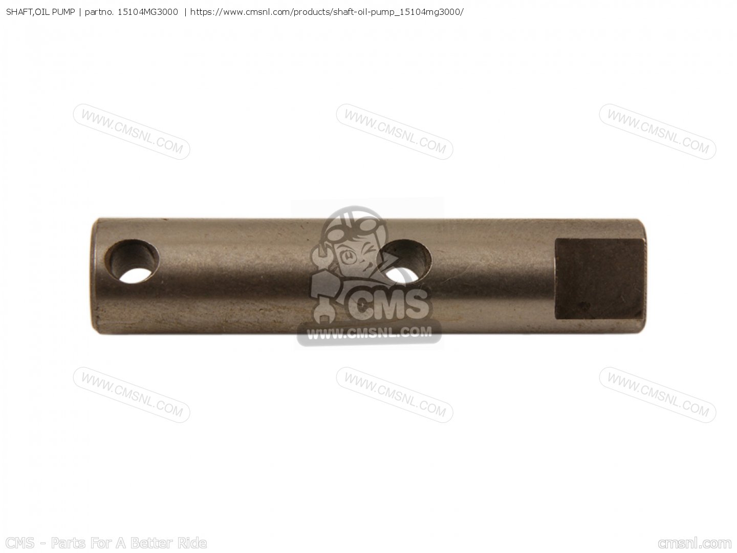 15104MG3000: SHAFT,OIL PUMP Honda - buy the 15104-MG3-000 at CMSNL