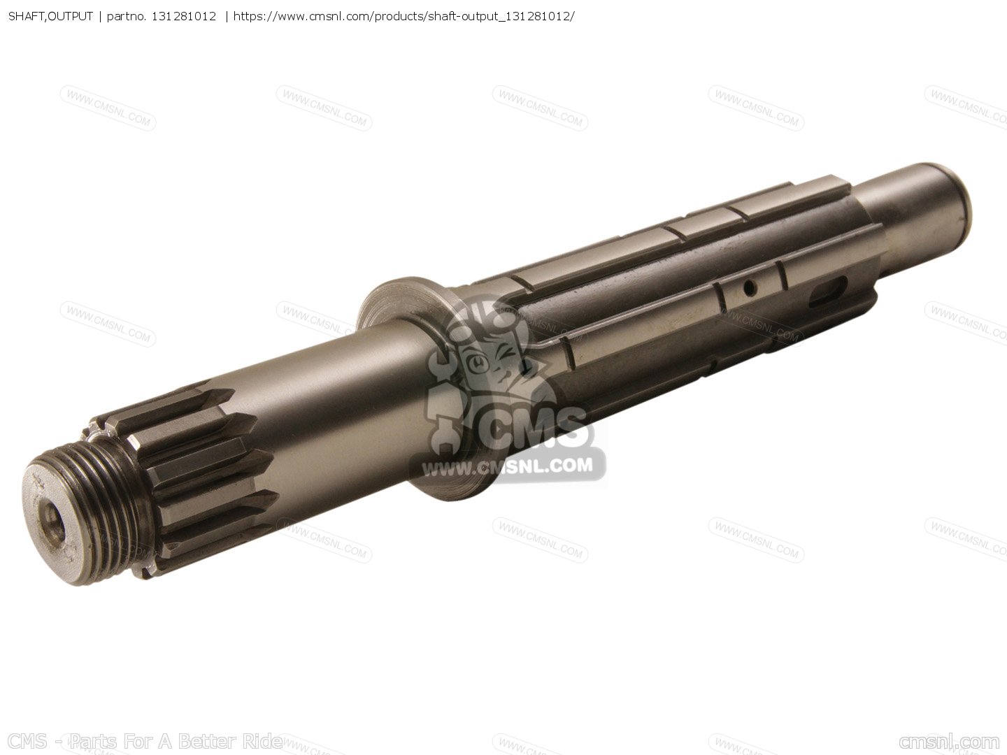 131281012: SHAFT,OUTPUT Kawasaki - buy the 13128-1012 at CMSNL