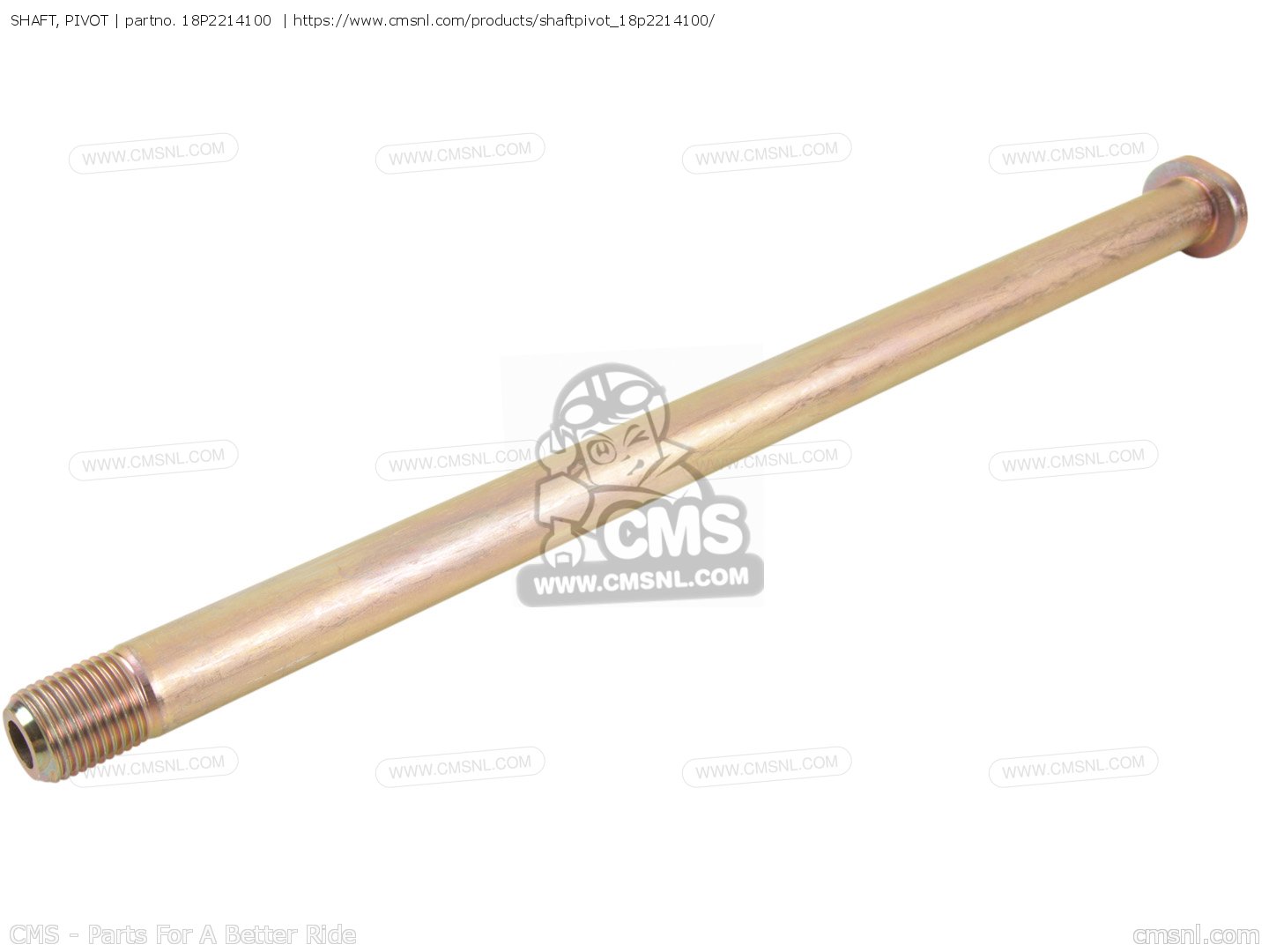 18P2214100: Shaft, Pivot Yamaha - buy the 18P-22141-00 at CMSNL