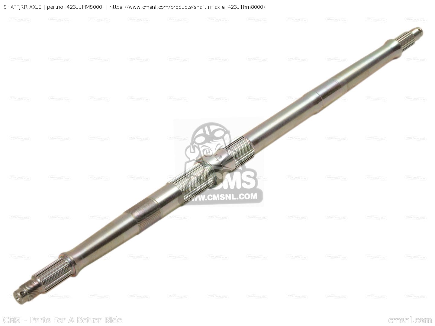 SHAFT,RR AXLE for Honda - order at CMSNL