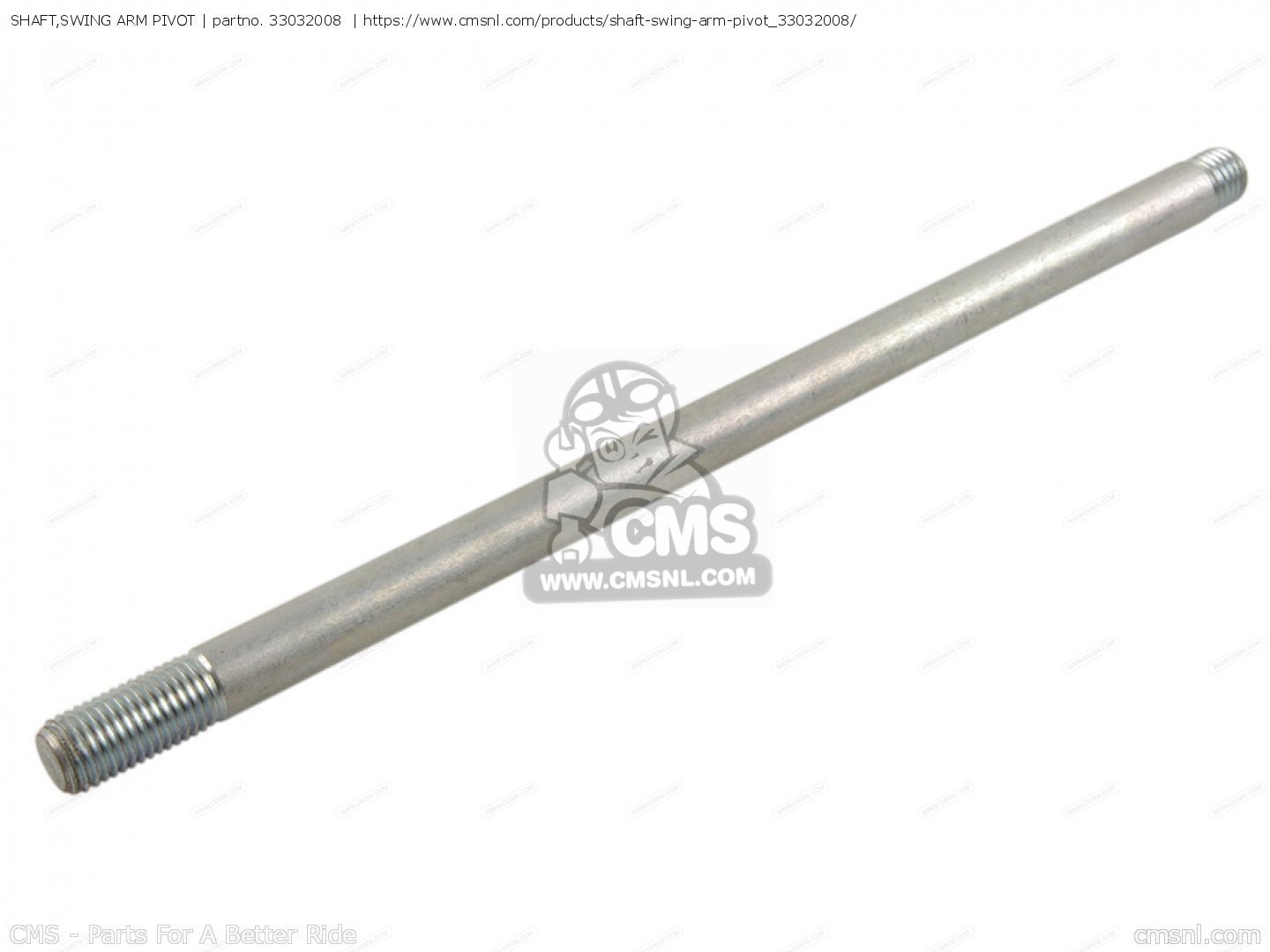 SHAFT,SWING ARM PIVOT for G3SS 1969 USA CANADA - order at CMSNL