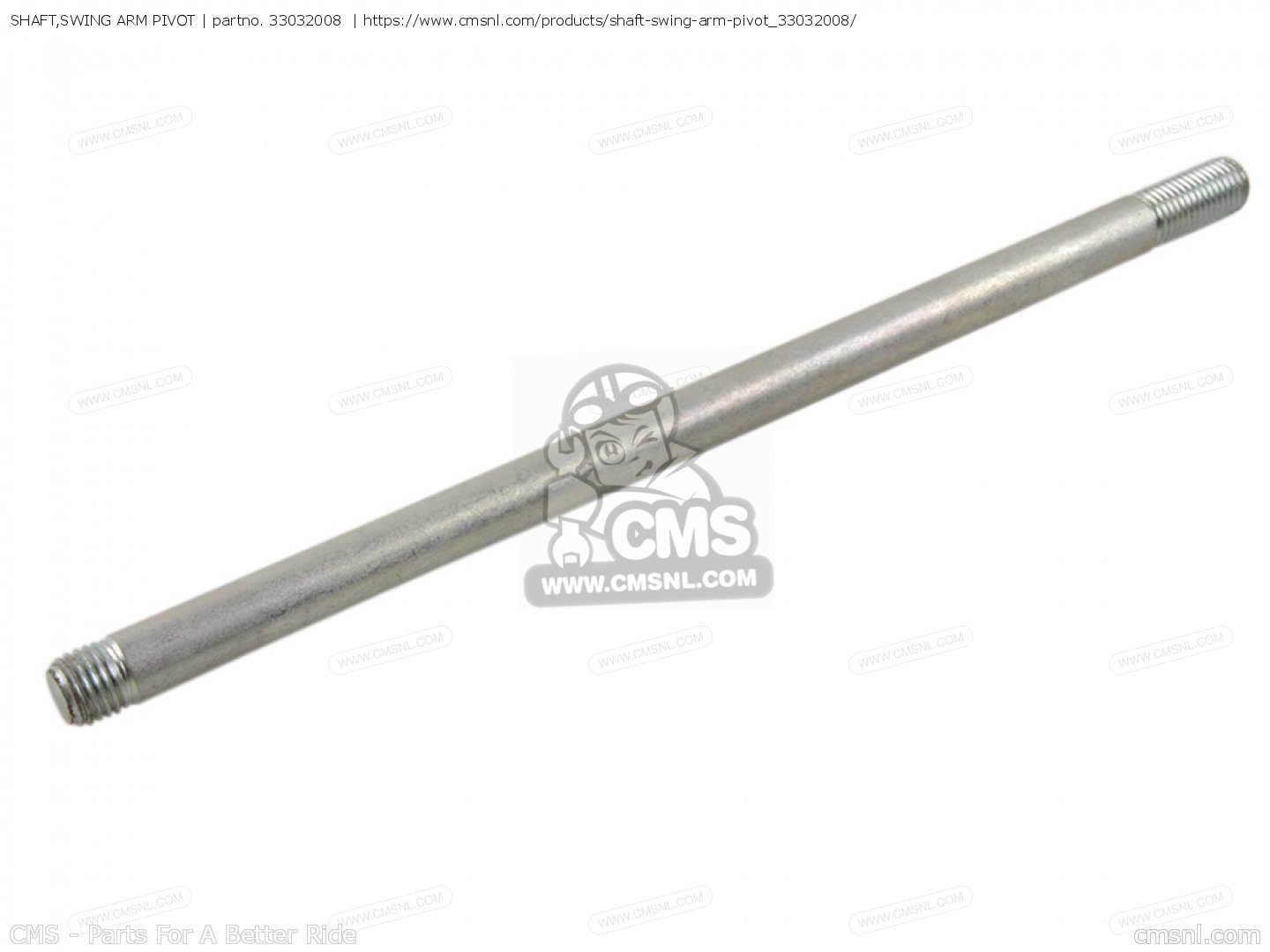 SHAFT,SWING ARM PIVOT for G3SS 1969 USA CANADA - order at CMSNL