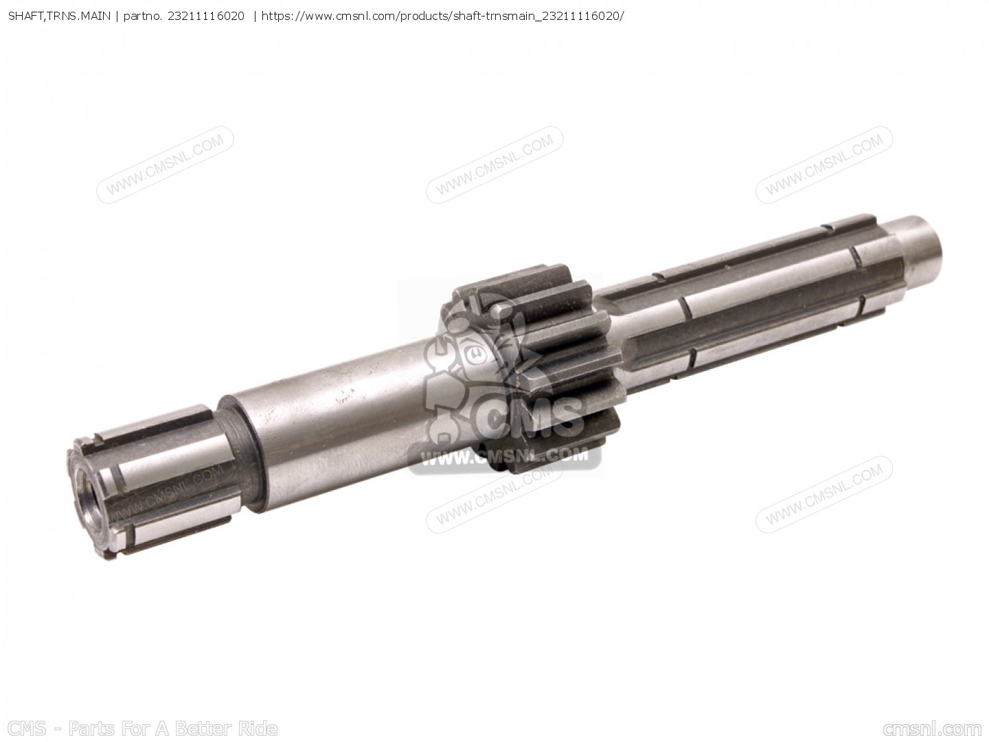 23211116020: SHAFT,TRNS.MAIN Honda - buy the 23211-116-020 at CMSNL
