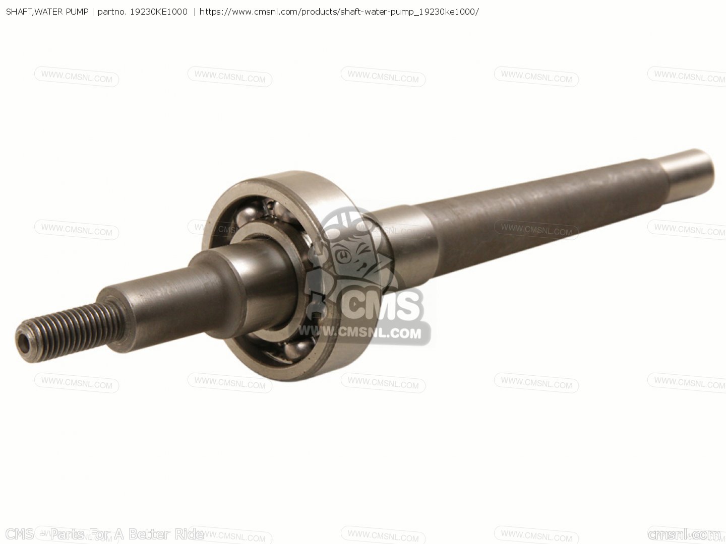 19230KE1000: Shaft,water Pump Honda - buy the 19230-KE1-000 at CMSNL