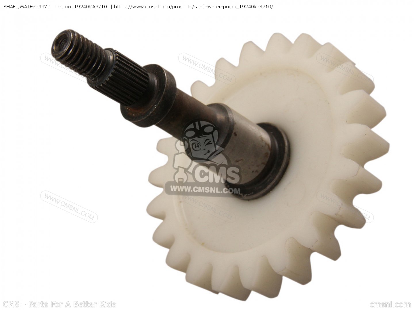 19240KA3710: SHAFT,WATER PUMP Honda - buy the 19240-KA3-710 at CMSNL