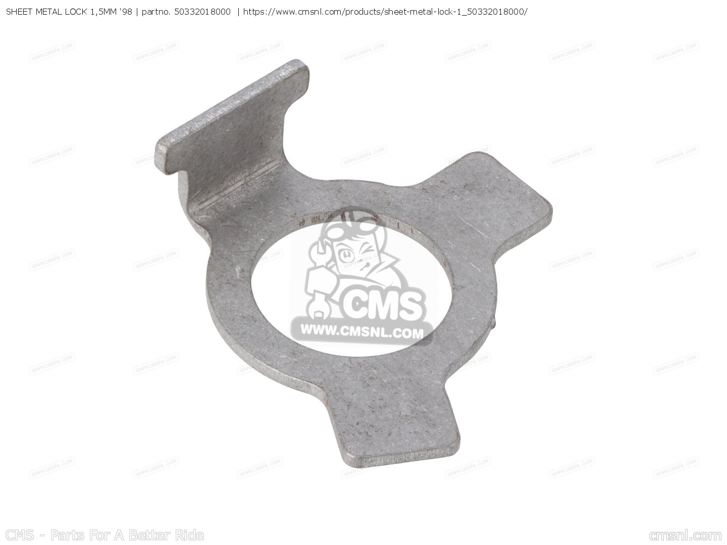 SHEET METAL LOCK 1,5MM '98 for 125 SX Europe 2002 - order at CMSNL