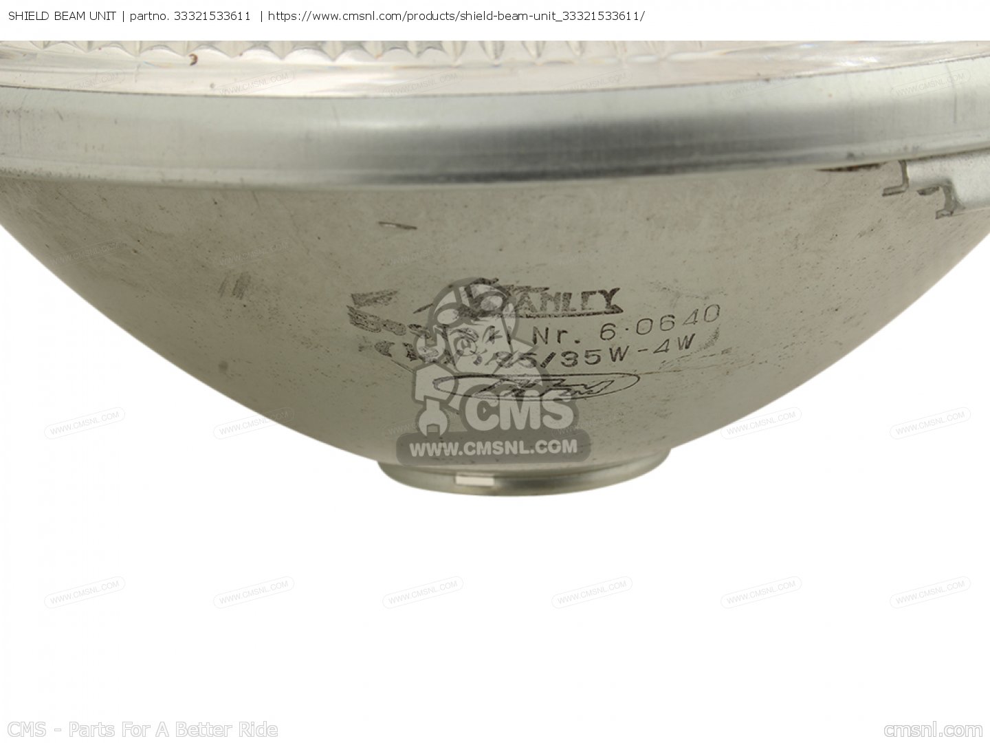 33321533611: SHIELD BEAM UNIT Honda - buy the 33321-533-611 at CMSNL