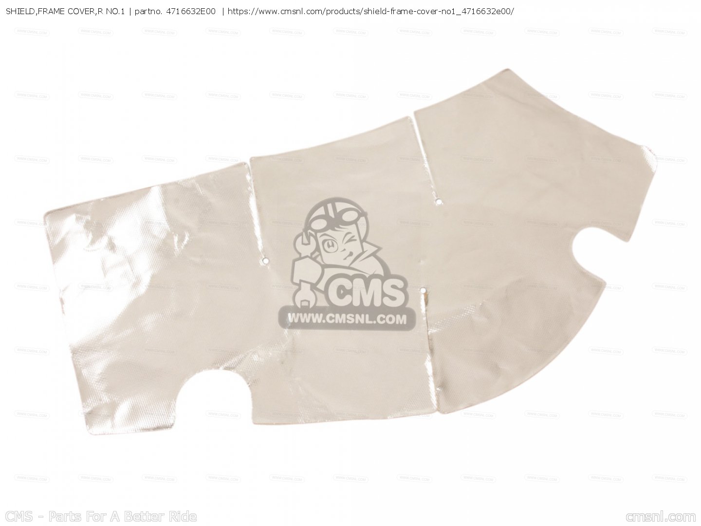 SHIELD,FRAME COVER,R NO.1 for DR650SE 1999 (X) USA (E03) - order at CMSNL