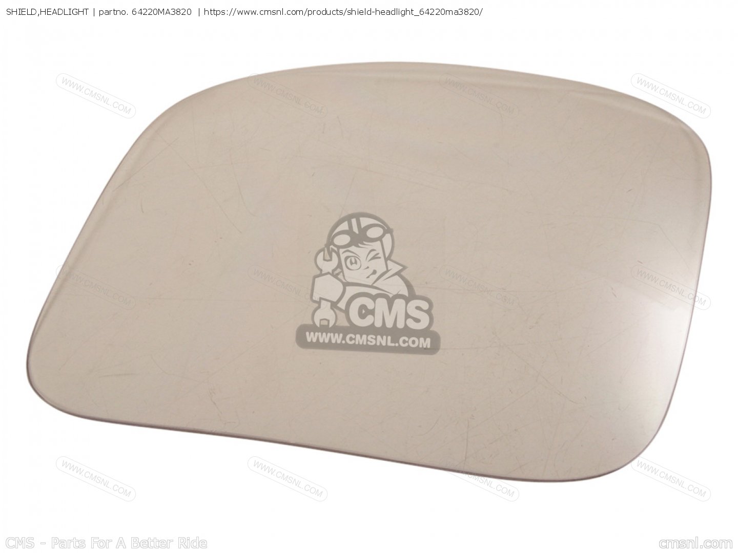 64220MA3820: SHIELD,HEADLIGHT Honda - buy the 64220-MA3-820 at CMSNL