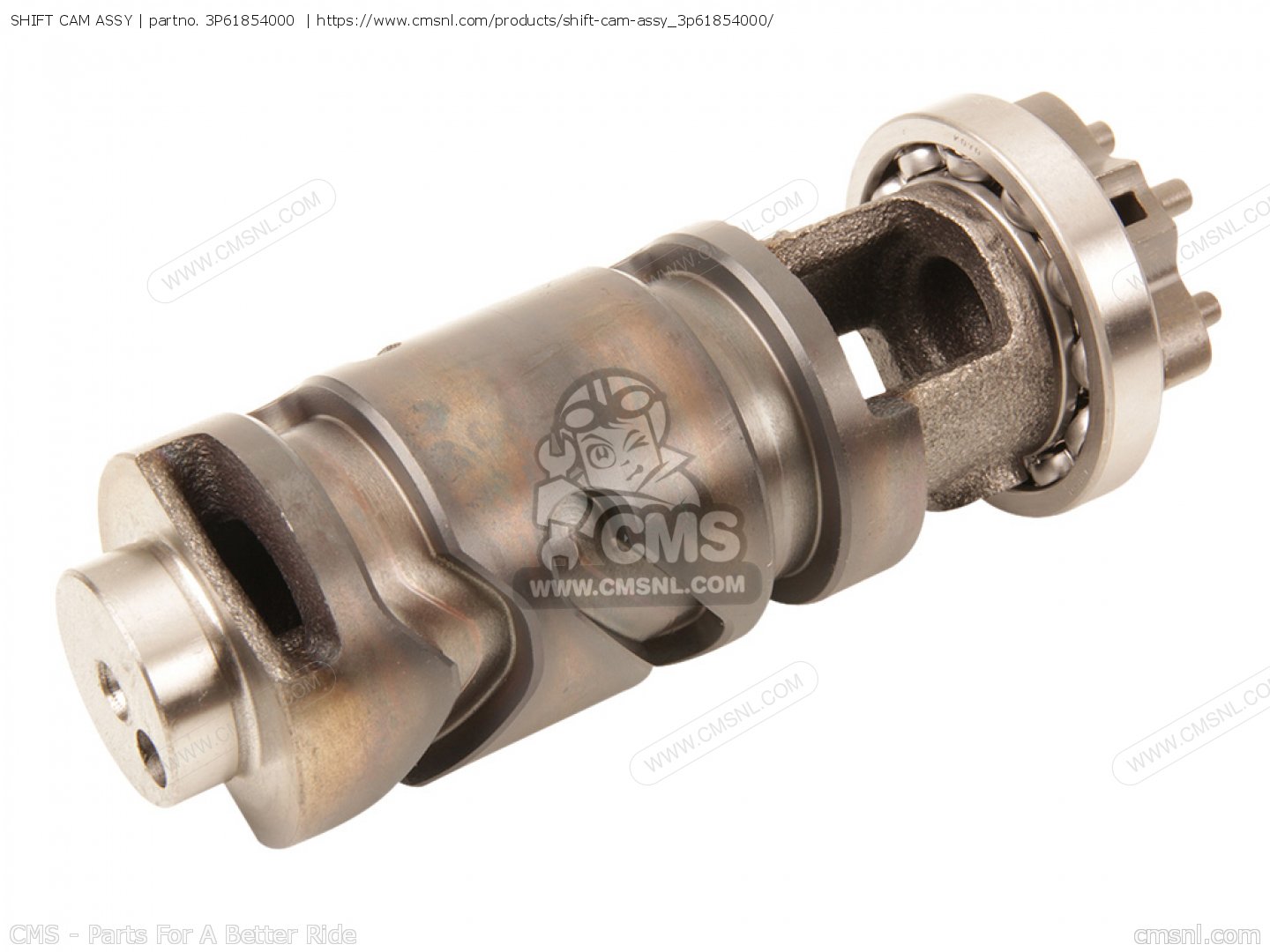 3P61854000: SHIFT CAM ASSY Yamaha - buy the 3P6-18540-00-00 at CMSNL