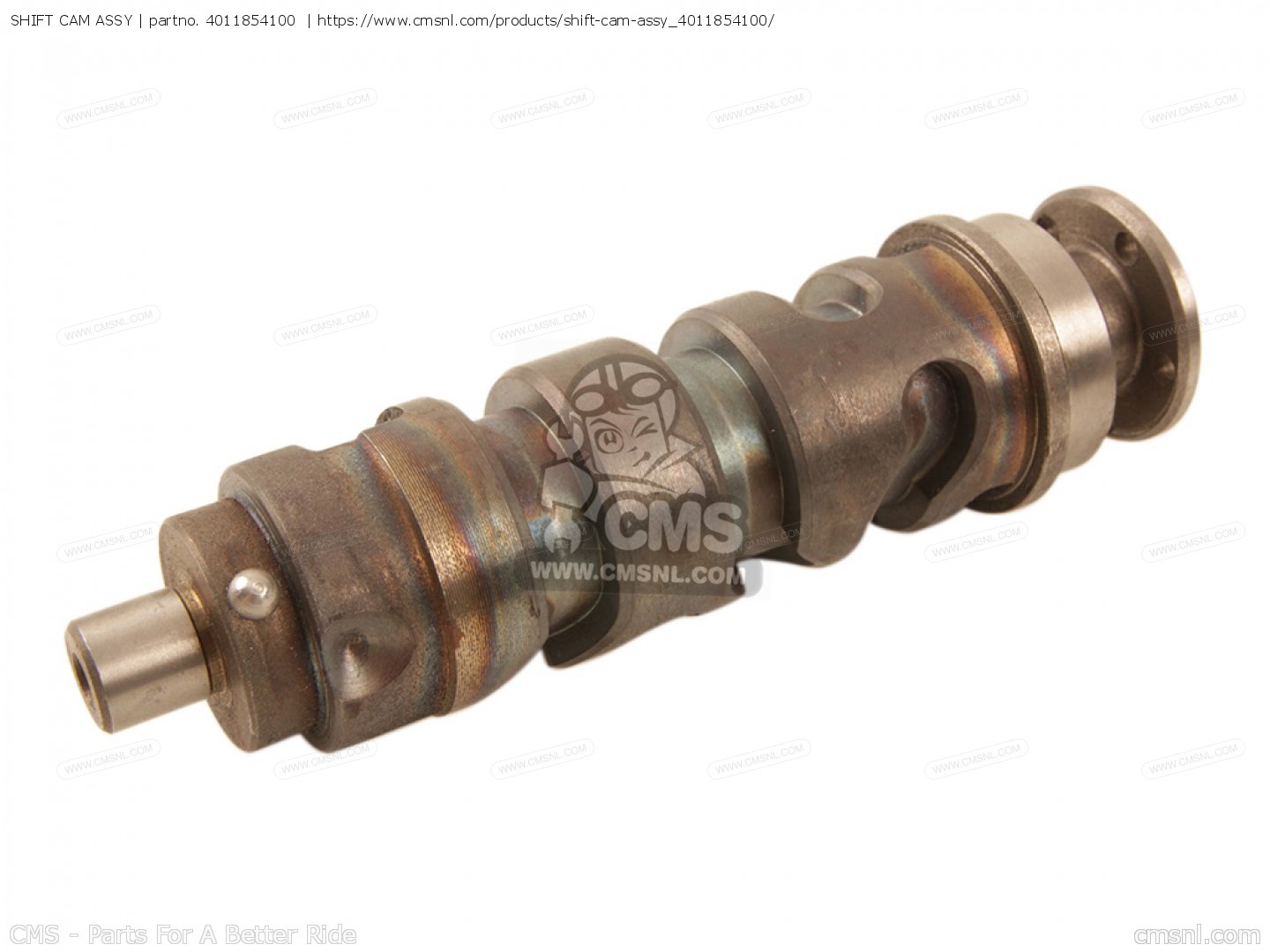 4011854100: SHIFT CAM ASSY Yamaha - buy the 401-18541-00-00 at CMSNL