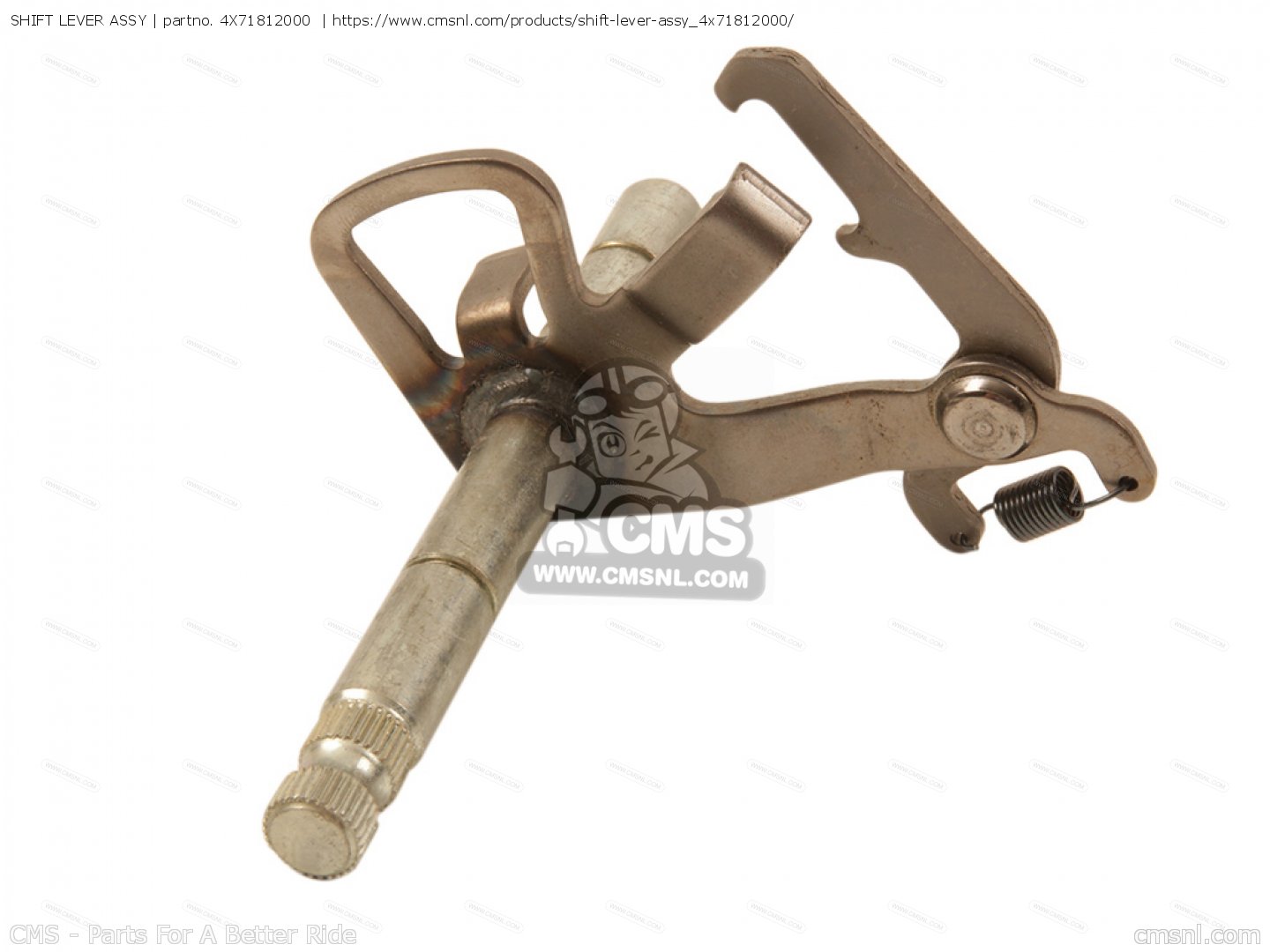 4X71812000: SHIFT LEVER ASSY Yamaha - buy the 4X7-18120-00-00 at CMSNL