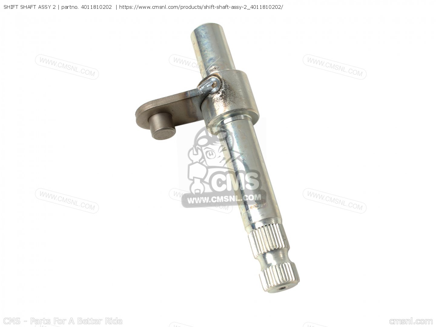 4011810202: SHIFT SHAFT ASSY 2 Yamaha - buy the 401-18102-02-00 at CMSNL