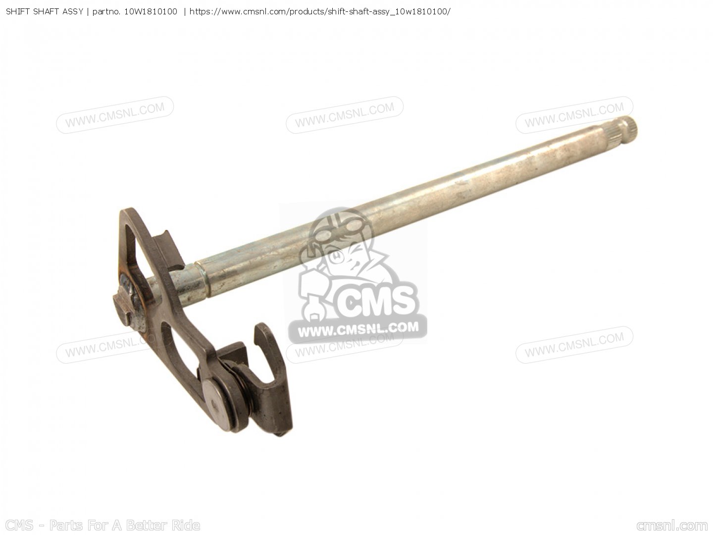 10W1810100: SHIFT SHAFT ASSY Yamaha - buy the 10W-18101-00-00 at CMSNL