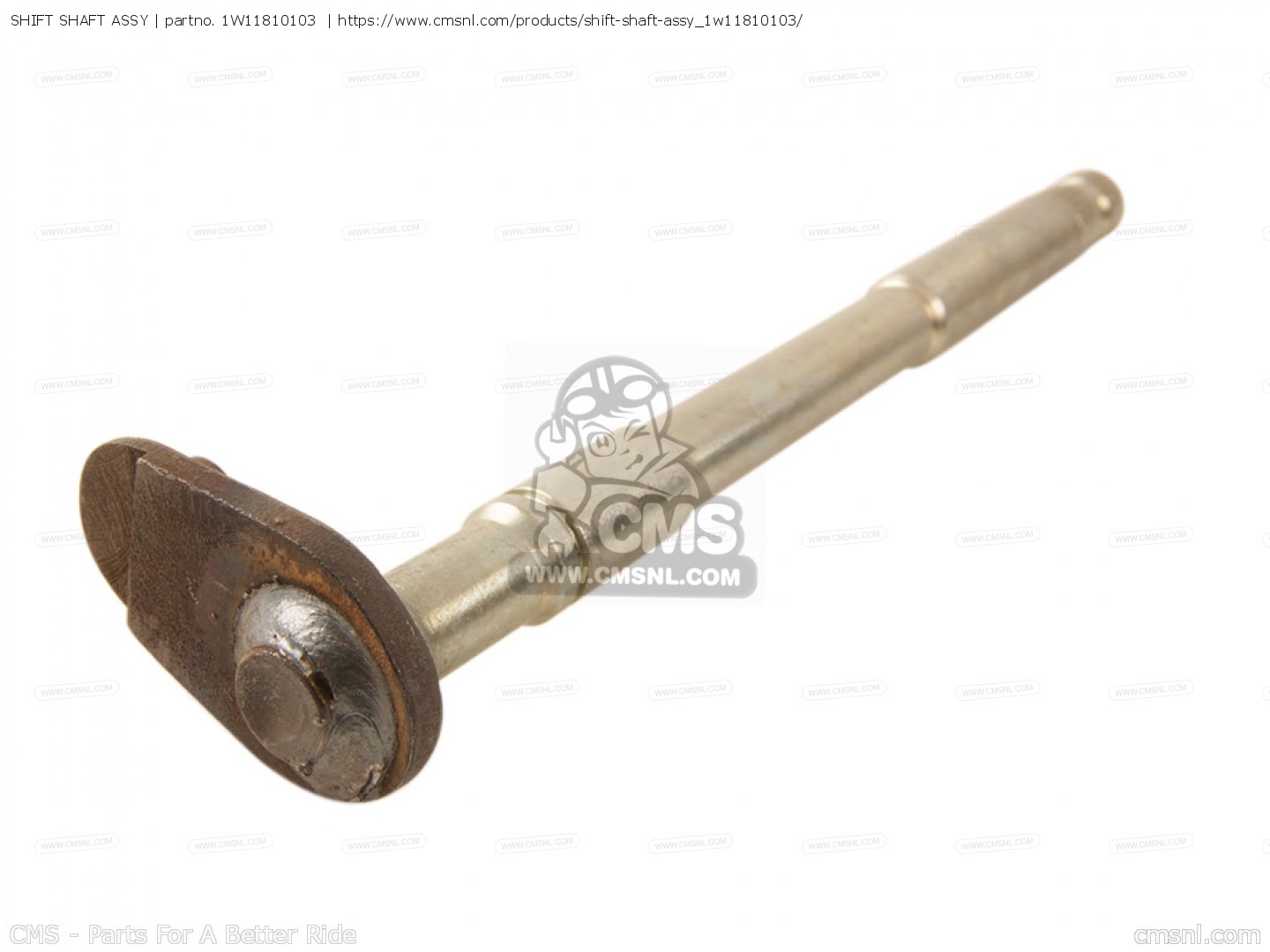 1W11810103: SHIFT SHAFT ASSY Yamaha - buy the 1W1-18101-03-00 at CMSNL