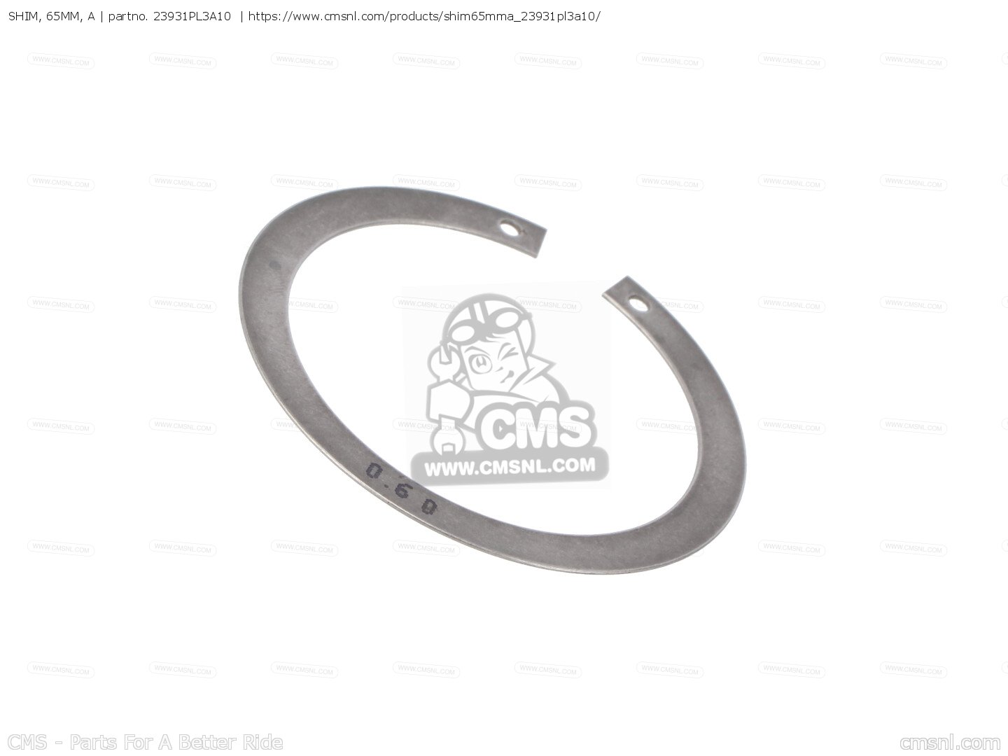 SHIM, 65MM, A for Honda - order at CMSNL