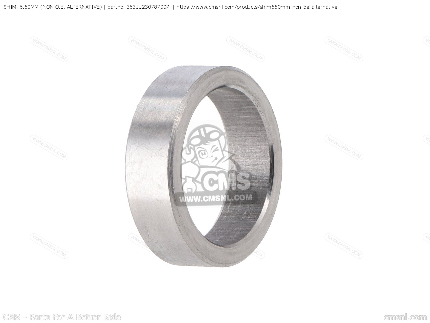 3631123078700P: SHIM, 6.60MM (NON O.E. ALTERNATIVE) Alternative parts ...