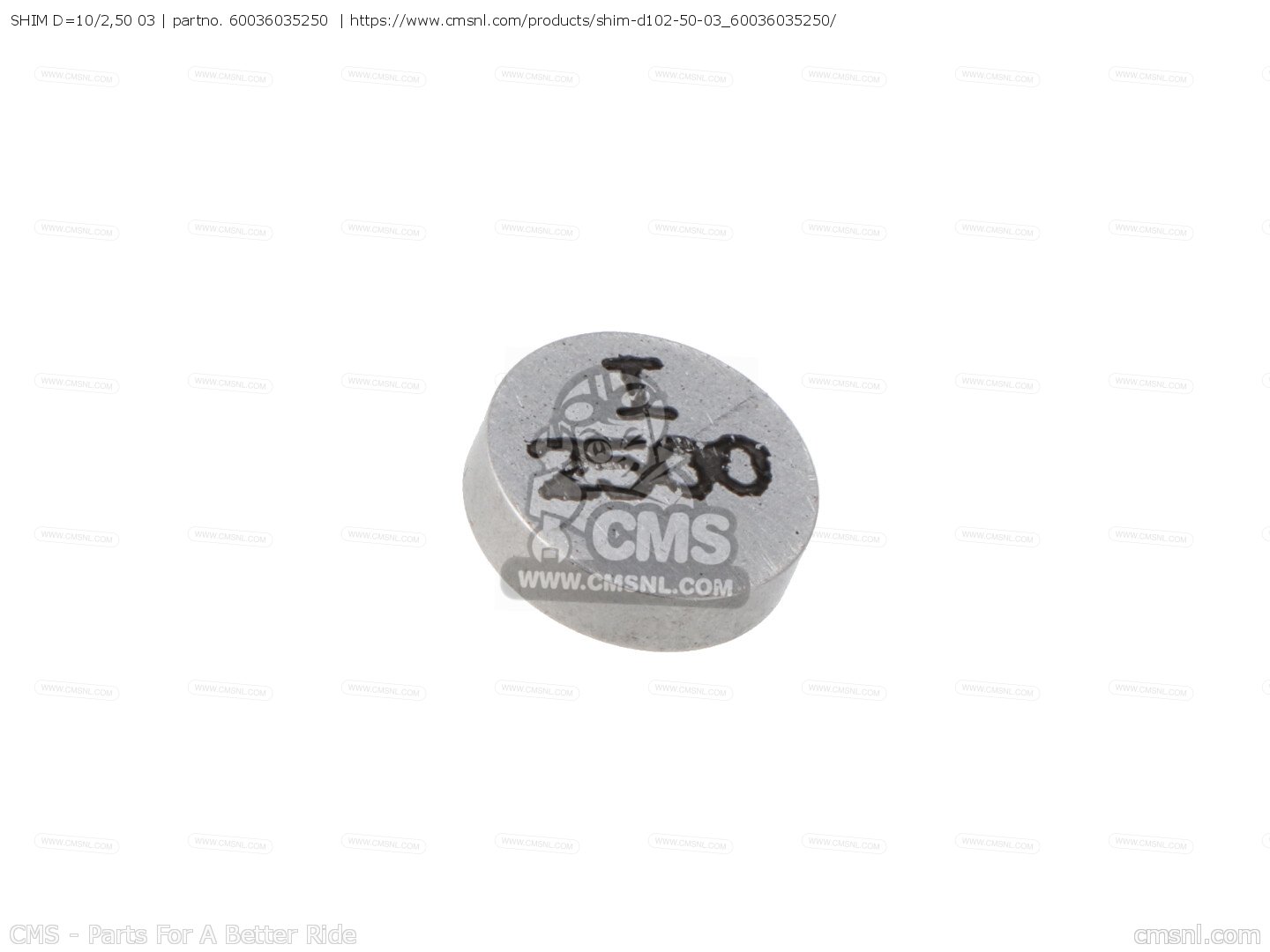SHIM D=10/2,50 03 for 390 Adventure, orange - CKD CO 2020 - order at CMSNL